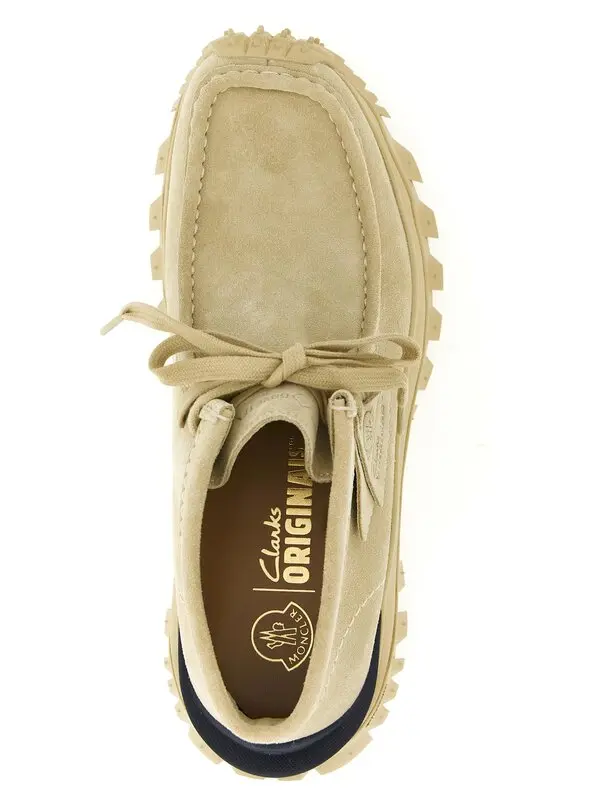 Moncler Clarks 'trailgrip Wallabee Gtx' Ankle Boots - Cream