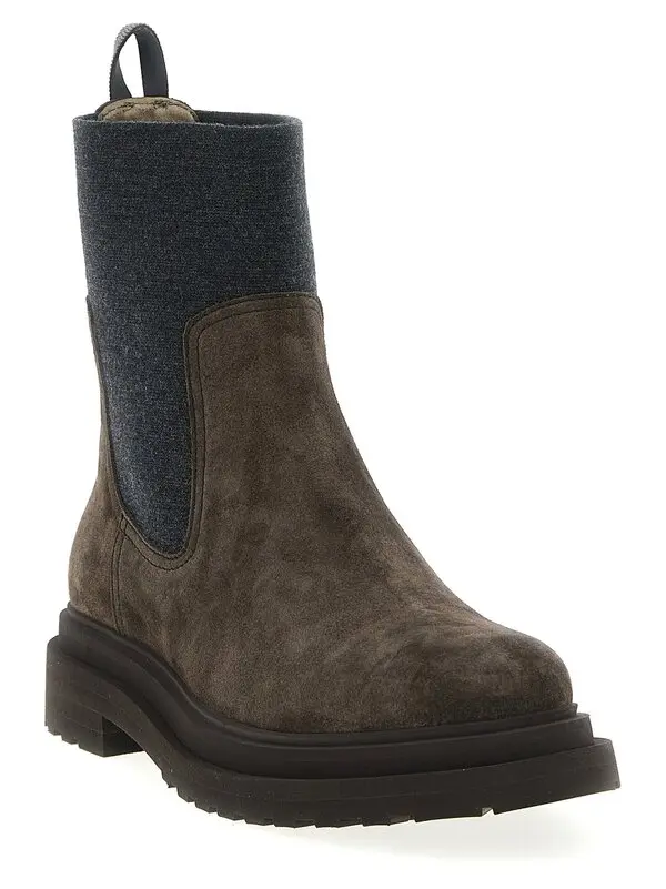 Brunello Cucinelli Precious Loop Detail' Ankle Boots
