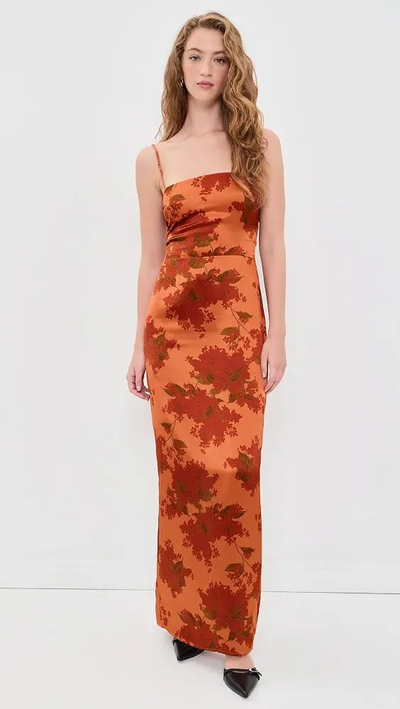 REFORMATION Frankie Silk Dress