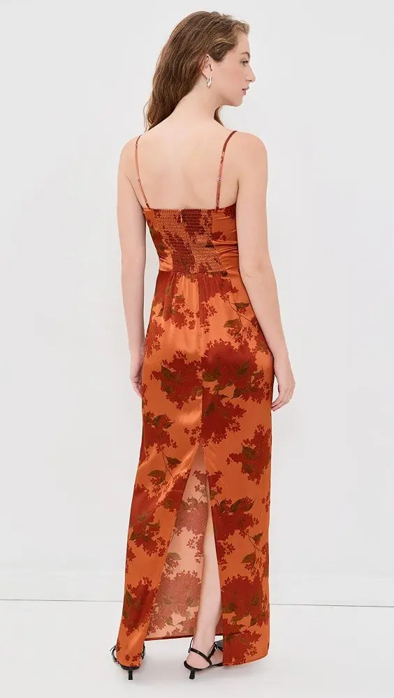 REFORMATION Frankie Silk Dress