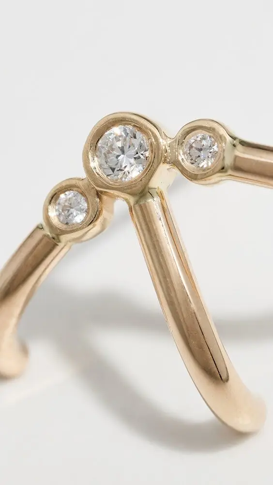 Zoe Chicco 14k Dimond Bar Cage Single Earring