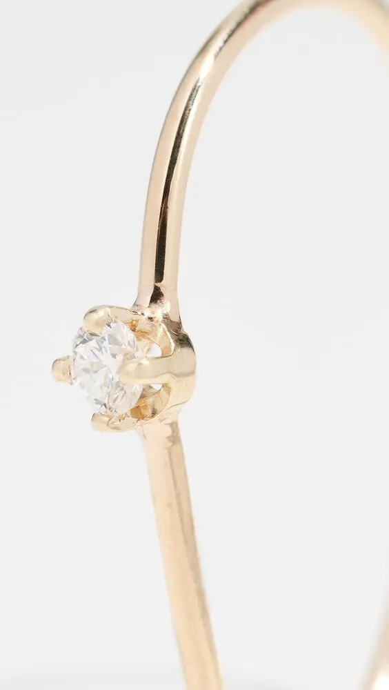 Zoe Chicco 14k Prong Diamond Threader Earrings