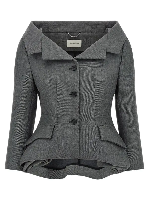 Magda Butrym 02' Blazer - Gray