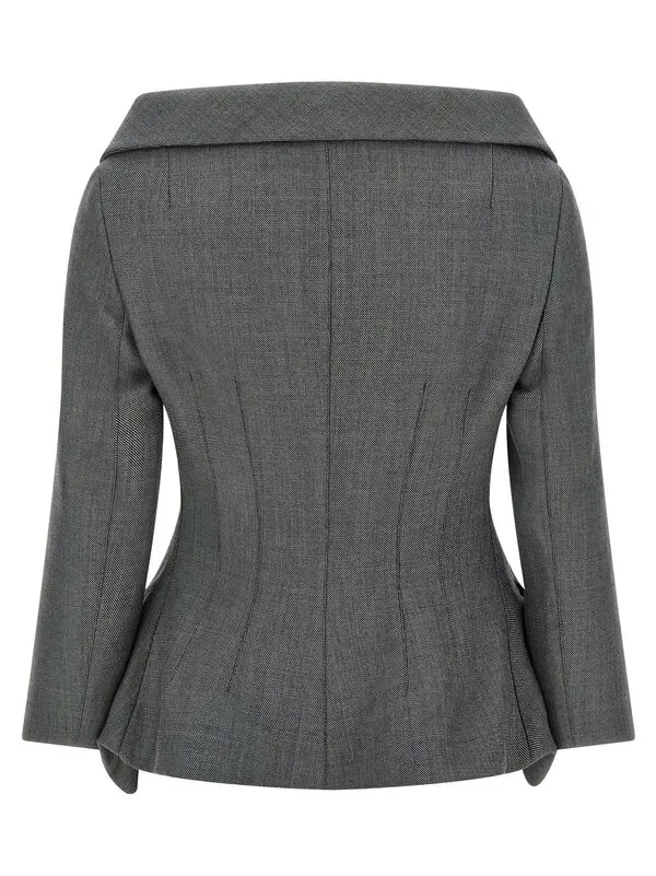 Magda Butrym 02' Blazer - Gray