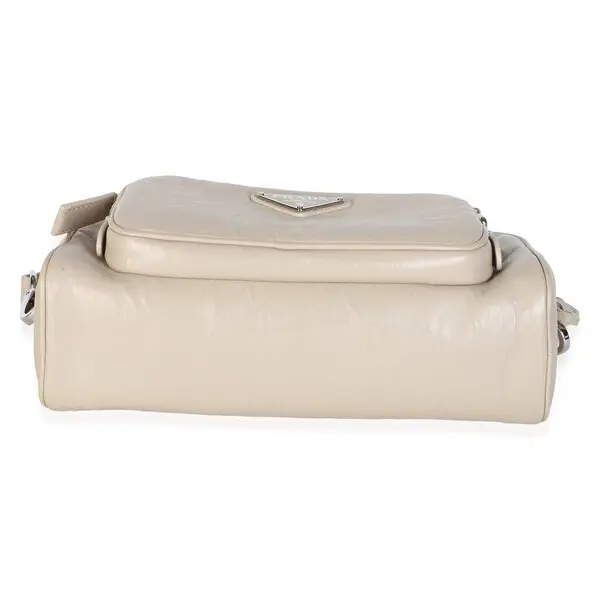 Prada Deserto Antique Nappa Multi-pocket Shoulder Bag - Beige