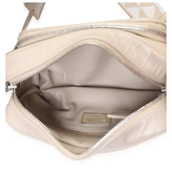 Prada Deserto Antique Nappa Multi-pocket Shoulder Bag - Beige