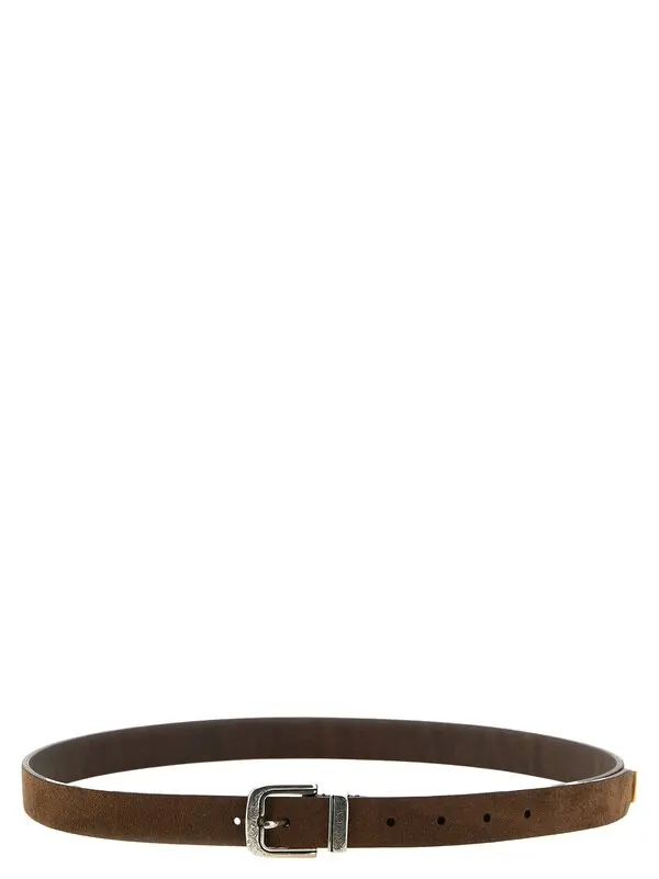 Brunello Cucinelli Inverted Leather Belt