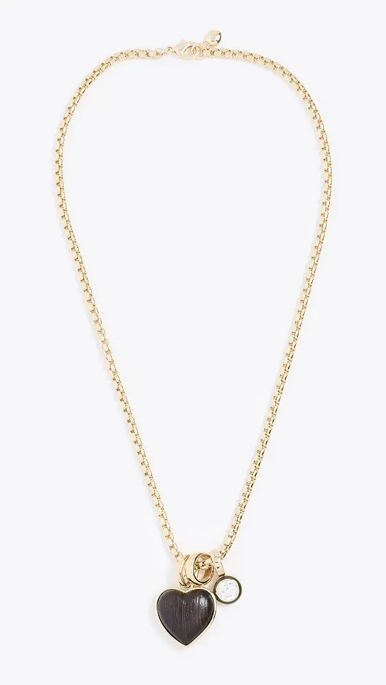 ROXANNE ASSOULIN The Mini Simple Wood Heart Pendant Necklace