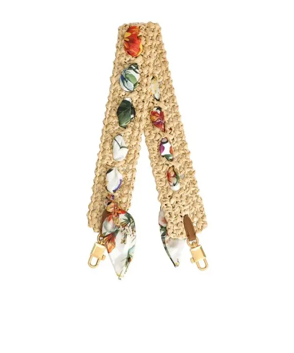 Dolce & Gabbana Scarf-detailed Bag Strap - Multicolor