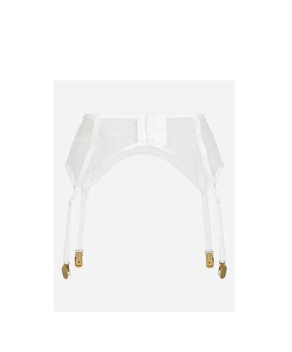 Dolce & Gabbana Floral-lace Suspender Belt