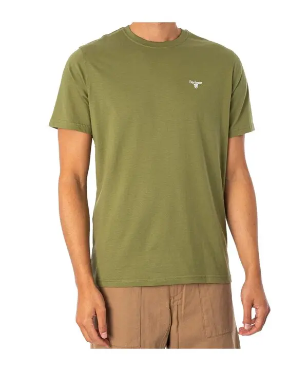 Barbour Logo-embroidered Cotton T-shirt