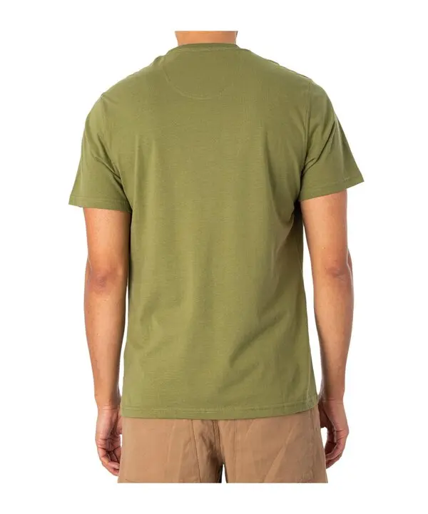 Barbour Logo-embroidered Cotton T-shirt