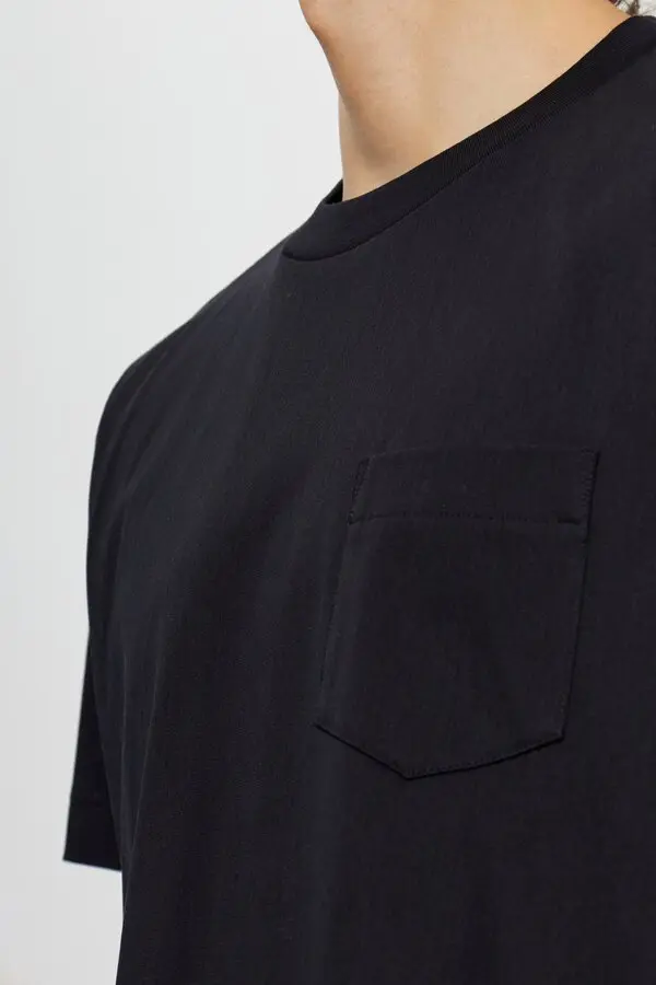 Sacai T-shirt Made Of Combined Fabrics