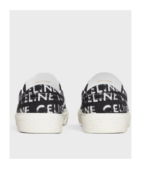 Celine Elliot Slip-on In Printed Canvas - White