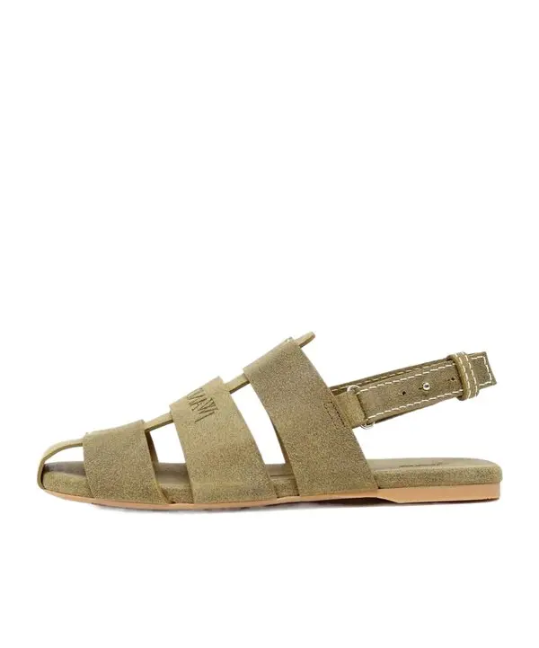 J.W.ANDERSON Moss Suede Flat Sandals