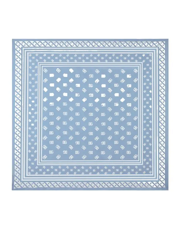 Dolce & Gabbana Dolce Gabbana All-over Logo Printed Twill Scarf