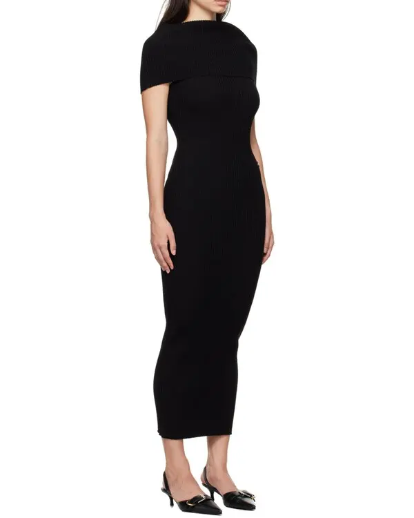 COURREGES Courrèges Twist Rib-knit Long Dress