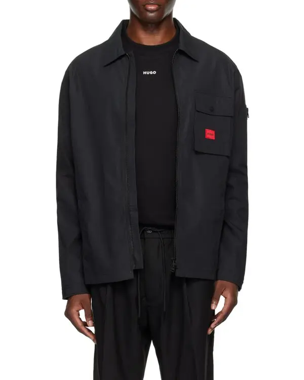 Hugo Boss Hugo Logo Label Zip-up Overshirt