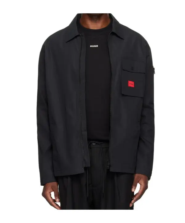 Hugo Boss Hugo Logo Label Zip-up Overshirt