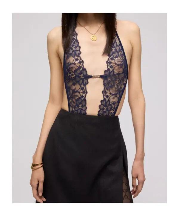 Gucci Floral Lace Bodysuit