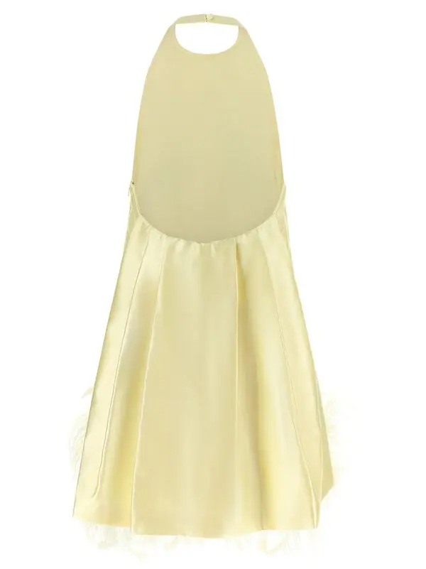 SELF-PORTRAIT Feather Dress - Yellow