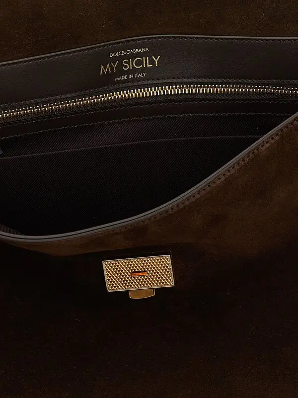 Dolce & Gabbana My Sicily' Large Handbag - Brown