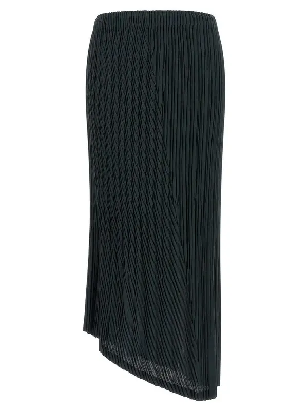 Issey Miyake Unfurling Pleats' Skirt - Blue