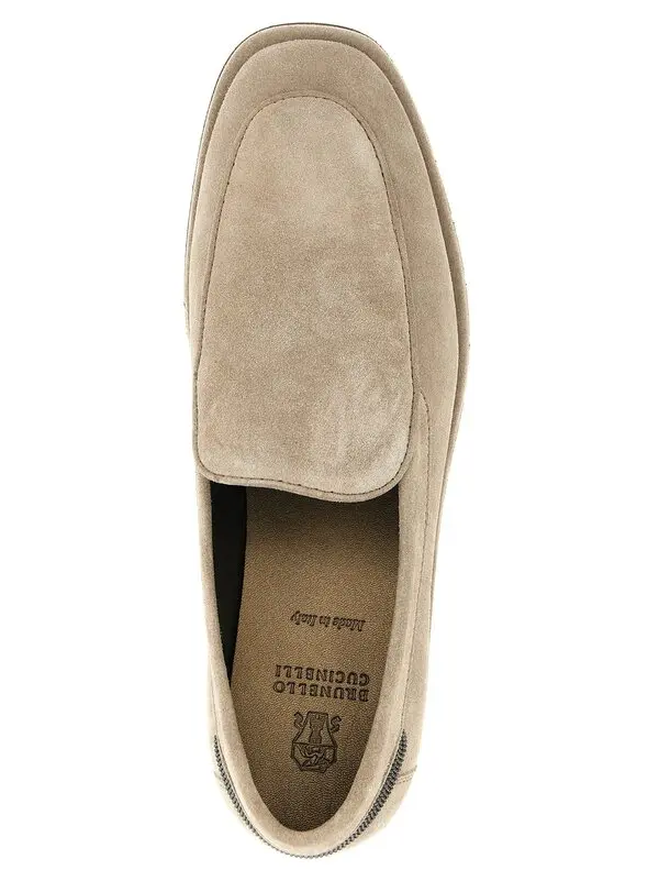 Brunello Cucinelli Monile' Suede Loafers