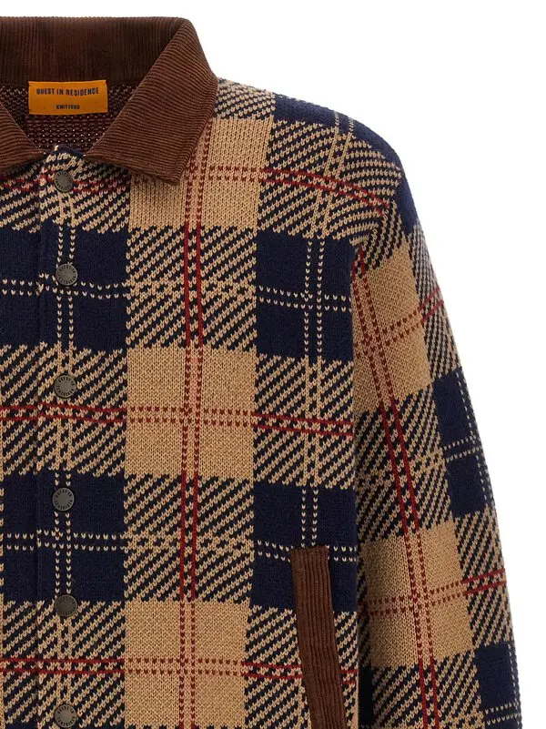 Guest In Residence Tartan Bomber Jacket - Multicolor