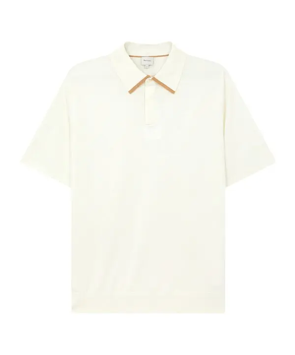 Paul Smith Contrast Collar Polo Shirt - White
