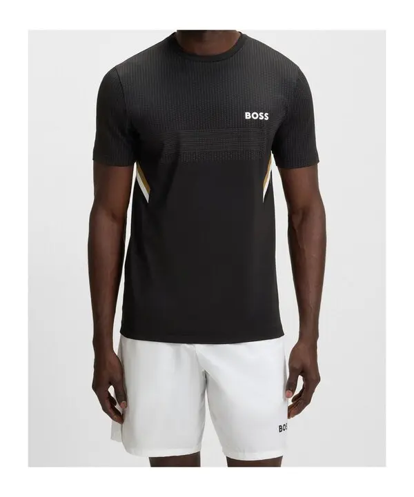 Hugo Boss Tee Tech Toc Performance Top - Black