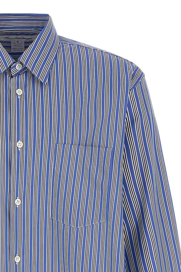 Comme Des Garçons Striped Cotton Shirt