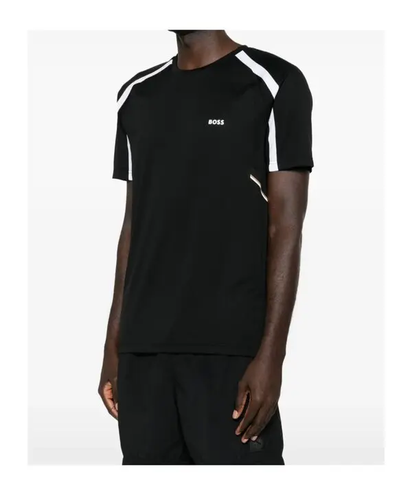 Hugo Boss Logo-print Panelled T-shirt