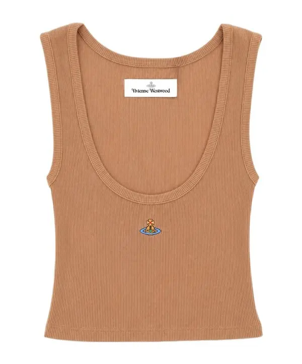 VIVIENNE WESTWOOD Ribbed Scoop-neck Top