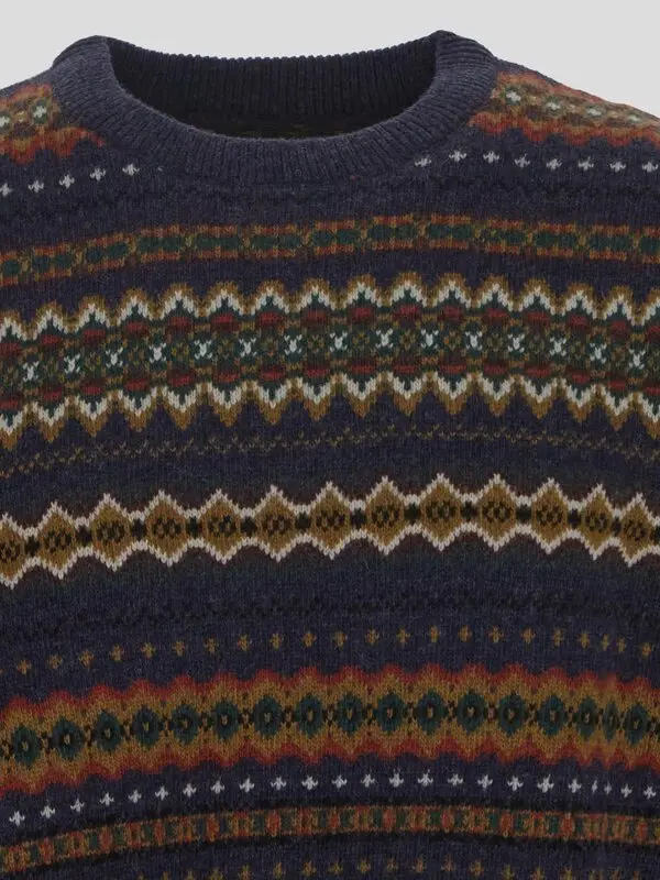 Barbour Graphic-print Wool Jumper