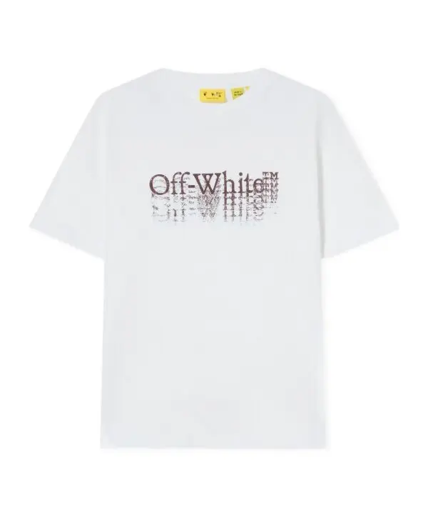 Off-White Big Bookish Stamp Cotton T-shirt - White