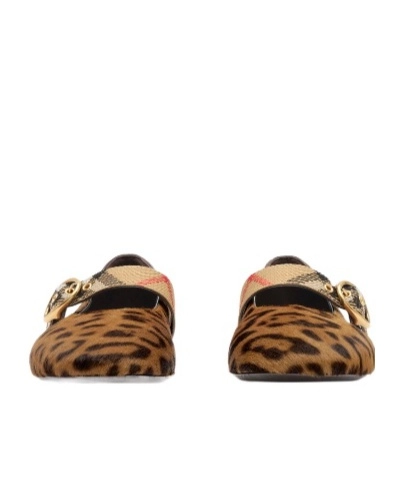 Burberry Leopard Print Robin Ballerinas