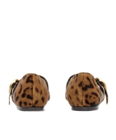 Burberry Leopard Print Robin Ballerinas