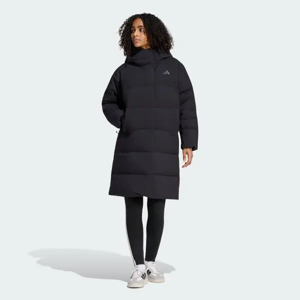 Adidas Helionic Down Puffer Coat - Black