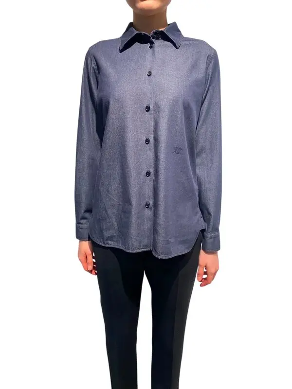 Max Mara Logo Embroidered Classic Shirt