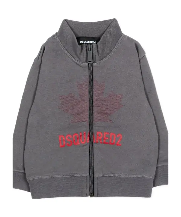 Dsquared2 Logo-print Zip-up Sweater