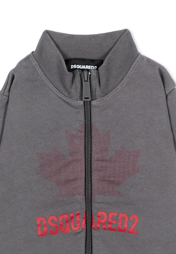 Dsquared2 Logo-print Zip-up Sweater