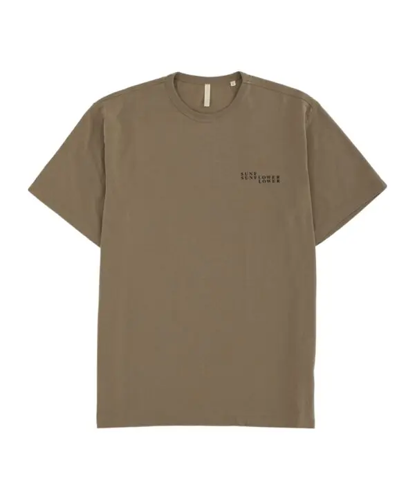 SUNFLOWER Logo Printed Crewneck T-shirt