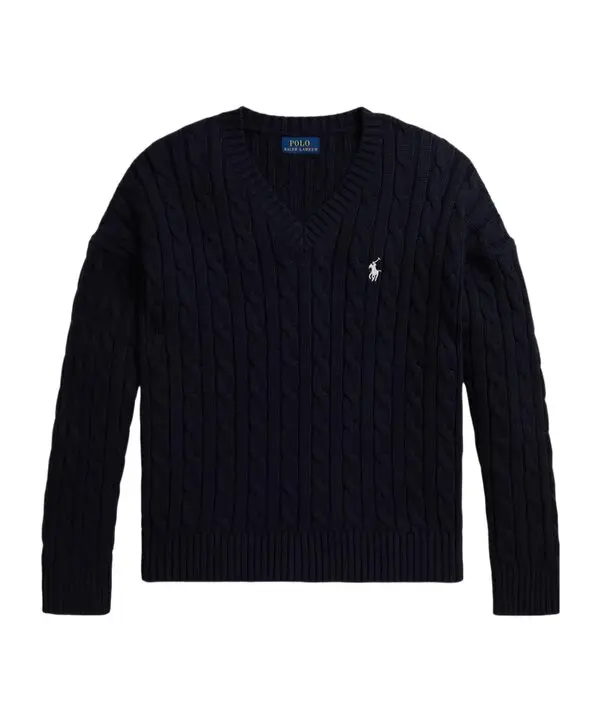 Polo Ralph Lauren Cable-knit V-neck Sweater