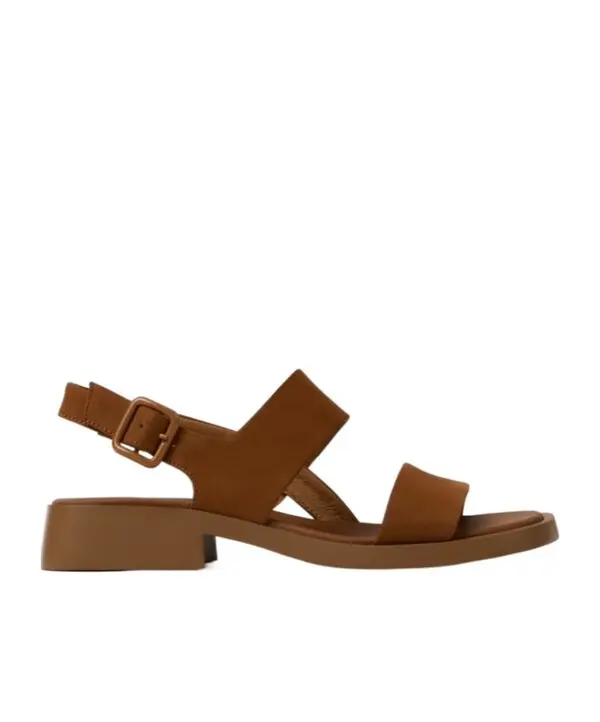Camper Buckled Block Heel Sandals - Brown