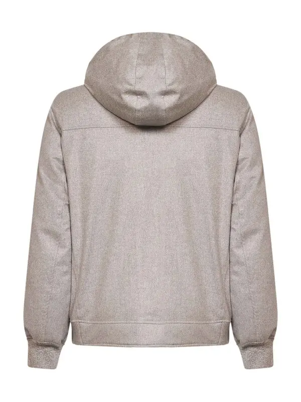 Brunello Cucinelli Shearling-lined Hooded Jacket