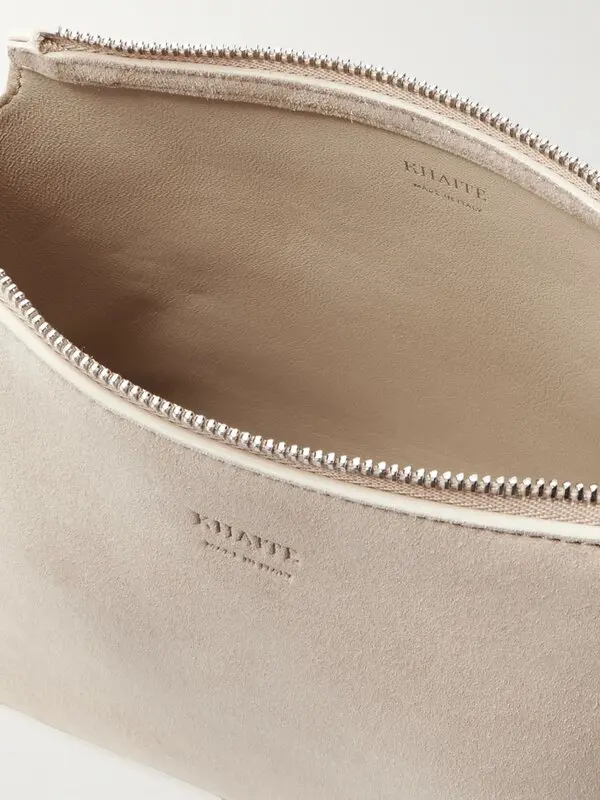 Khaite Lina Suede Clutch