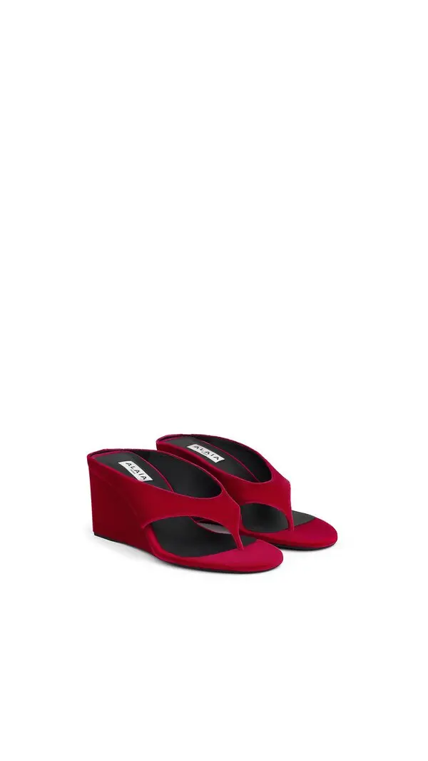 Alaïa Wedge Flip-flops - Red