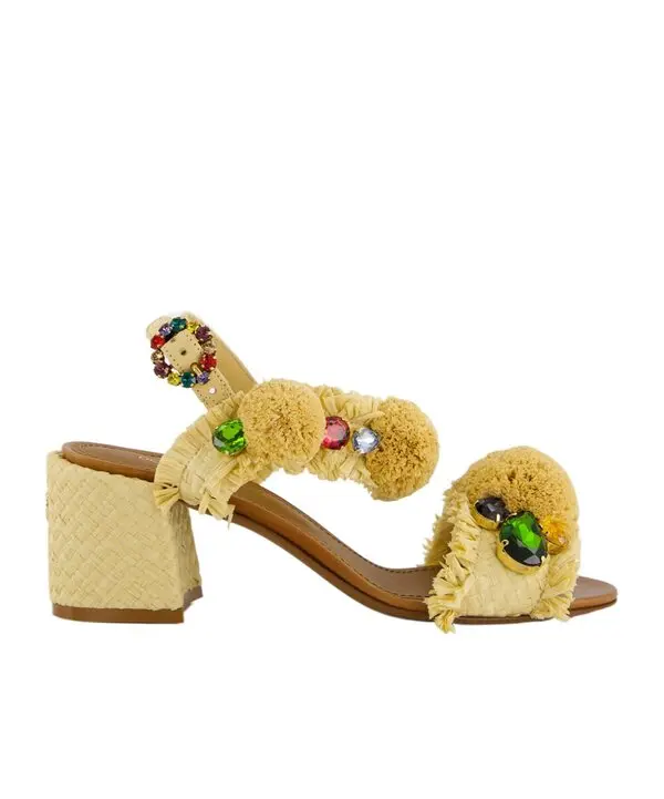 Dolce & Gabbana Dolce Gabbana Embroidered Fringed Sandals