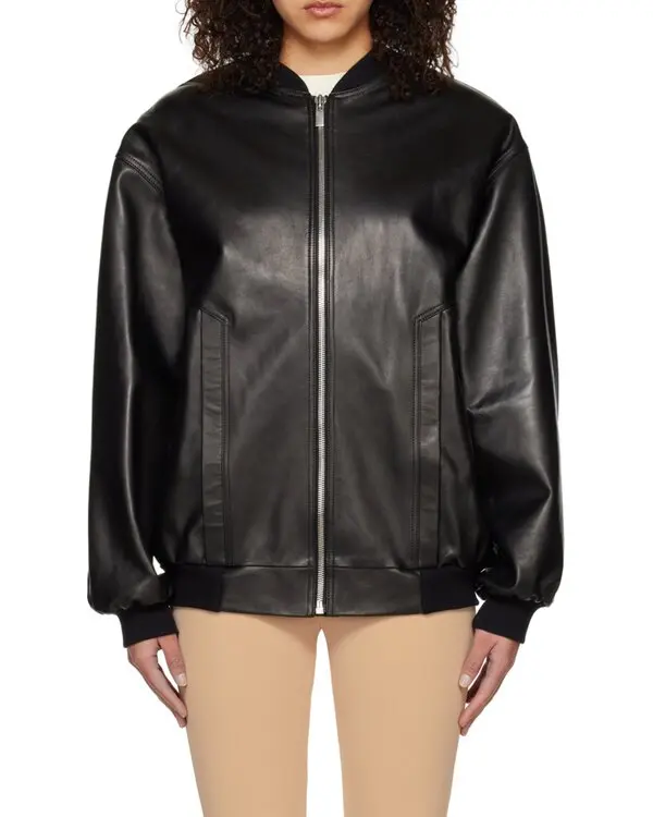 Magda Butrym Oversized Zip-up Bomber Jacket